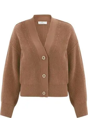 PERALUNA Olivia V-Neck Cardigan