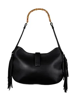 F3ROG BY RANA Maxi Fringe Gordon Bag - Black