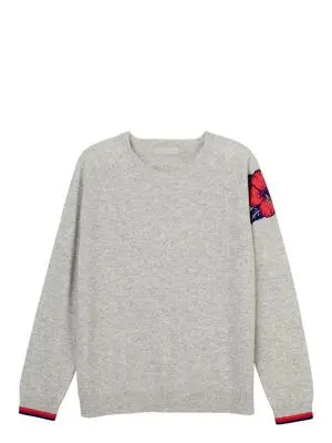 COVE Hibiscus Cashmere Jumper - Grey