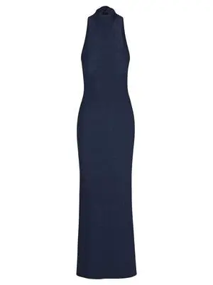 DELFI COLLECTIVE Mabel Metallic Jersey Dress - Blue