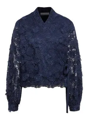 EMMA WALLACE Zhi Lace Jacket - Blue