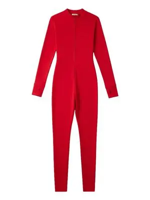 ALTRA VOLTA Sculpt Soft Zip Jumpsuit - Red