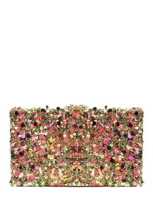 SIMITRI Embellished Donut Clutch - Gold