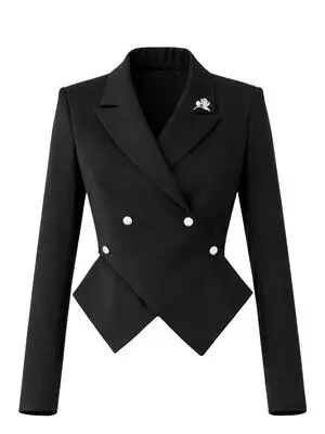 LUMINA ELIGMA Sovereign Cropped Jacket - Black