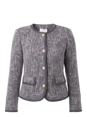 FRANCHETTI BOND Milana Navy Weave Jacket - Blue