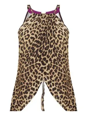 UNEXPECTEDONE Neutral Wild Tulip Top - Brown