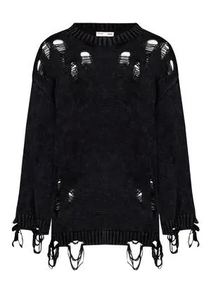 PCFG Ripped Knit Sweat - Black