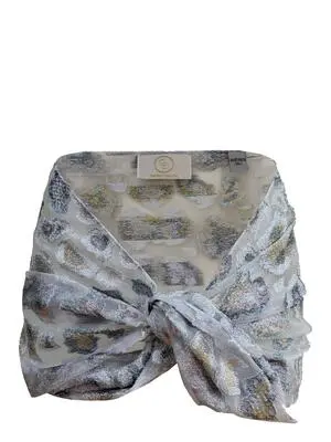GEEGEE COLLECTION Pippa Beach Skirt - Silver/white