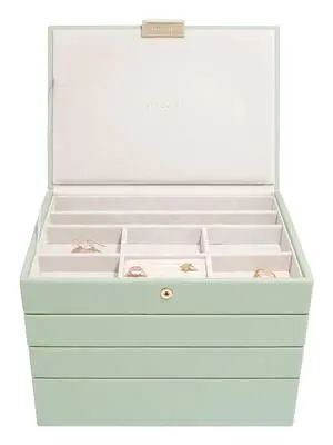 STACKERS Classic Jewelry Box Set Of Four - Green