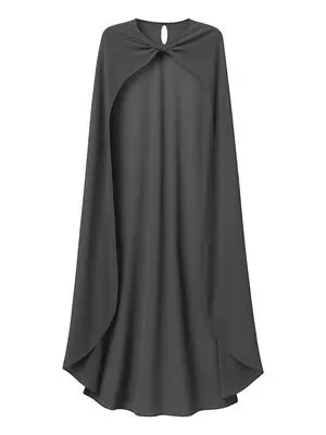 NAZLI CEREN Reya Chiffon Cape - Black