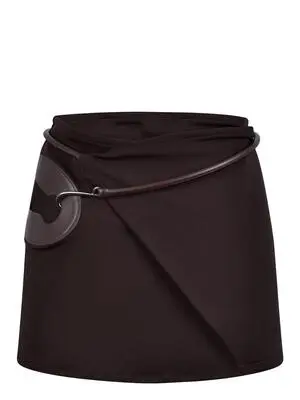 BIANCA RESORTWEAR Bruna Mini Skirt - Brown