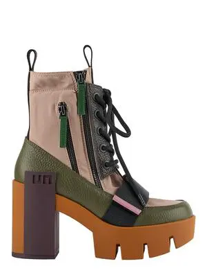 United Nude Grip Combat Mid Boots - Brown