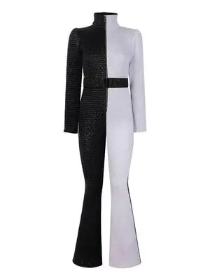 NUR KARAATA White / Black Le Chalet Skisuit - White/black