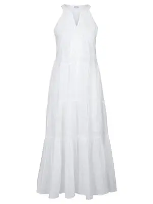 ANTRA DESIGNS The Skye Cotton Sun Maxi Dress - White
