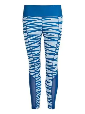 PERKY PEACH Zigzag Leggings - Blue