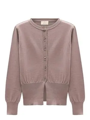 PERALUNA Ripley Steel Knit Cardigan - Grey