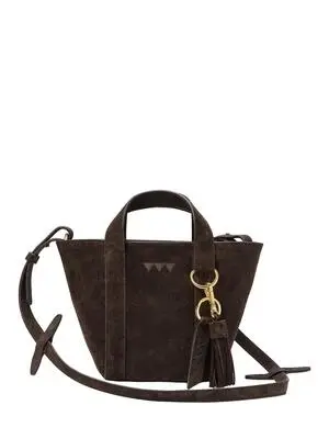 GET THE GALLOP Hay Bag Mini Suede - Brown