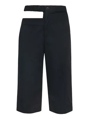 ATS THE LABEL Irina Side Slice Midi Pants - Black