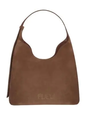 FLEU Mousse Suede Shoulder Bag - Brown