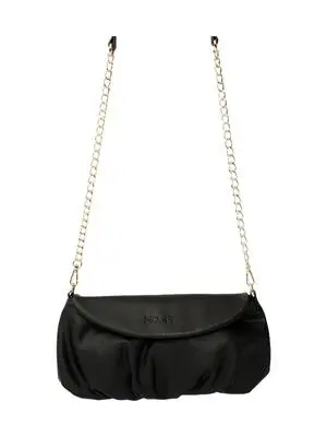 NO.49 HANDBAGS Emily Recycled Polyester Crossbody Bag - Black