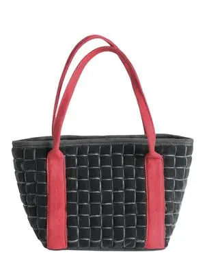 VELVET ATELIER Cassiopeia Shoulder Bag Grey/red