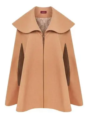 MANDRAGORA Wool Cape - Brown