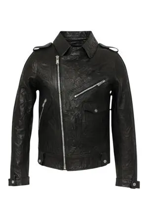 ZASTASTUDIO The Sentinel Leather Biker Jacket - Black
