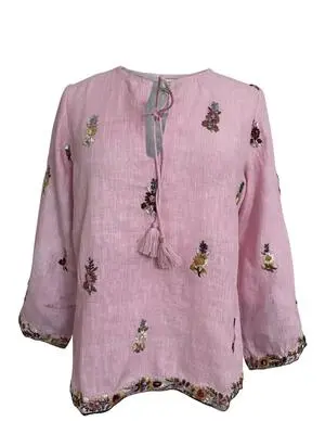 JOSHI Peasant Top - Pink