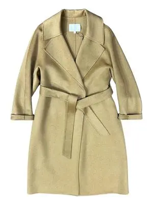 LINDSAY NICHOLAS NEW YORK Sophie Tie Detailed Coat - Beige