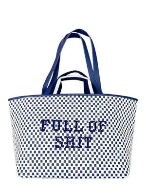 LILLY LOVES Embroidered Shoulder Bag - Blue