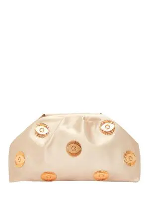 D’lueur Atelier Handbag With Gold-plated Accessory Details - Beige