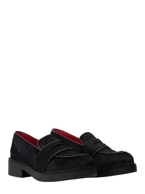 ROSAMUND MUIR LONDON Stratford Calfhair Loafers - Black