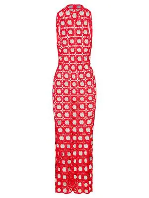 DELFI COLLECTIVE Selene Flare Gown - Red
