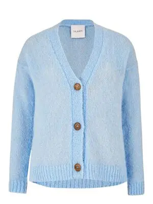 SALANIDA Melody Mohair Cardigan - Blue