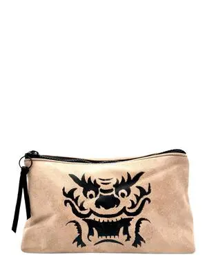 LYNN TALLERICO Mahjong Tile Pouch - Beige