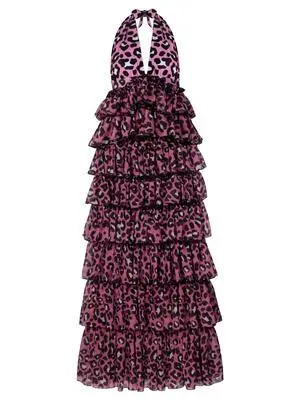 NUR KARAATA Florentina Leo Maxi Dress - Pink