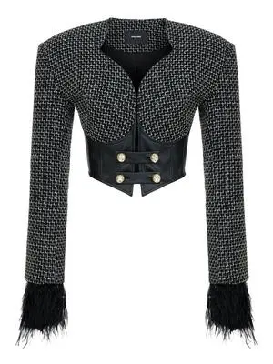 SAINT ONES Nycus Cropped Top - Black