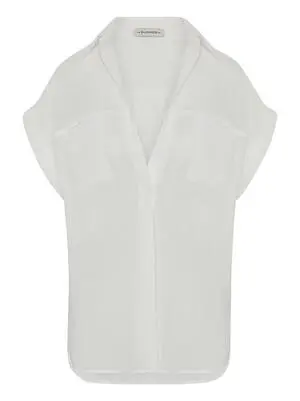 THE SUMMER EDIT Mali Linen Shirt - White
