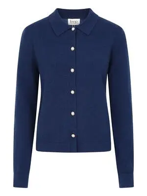 LOOP CASHMERE Knitted Shirt - Blue