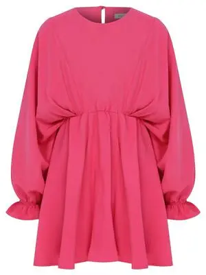 NAZLI CEREN July Ruffled Mini Dress - Pink