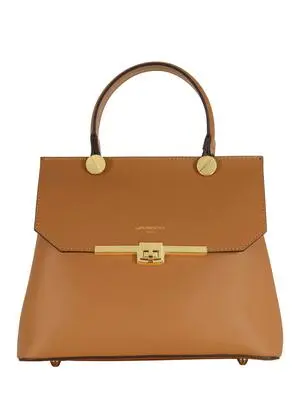 LE PARMENTIER Atlanta Top Handle Satchel Bag - Brown