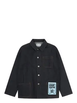 USKEES Overshirt Raw Orta Denim - Blue