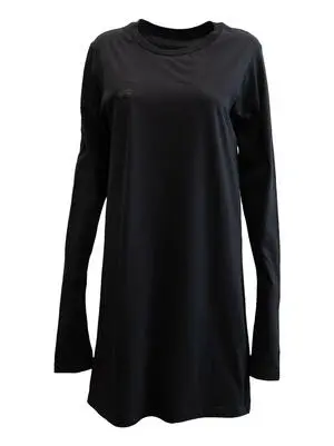 GALLERIADELE Long-sleeve T-shirt Dress - Black