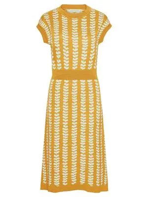GROBUND Alma Organic Cotton Knit Dress - Yellow