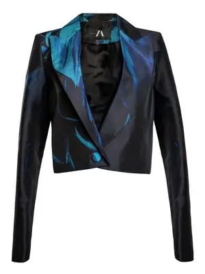 MADEBYZA Crop Blazer - Black