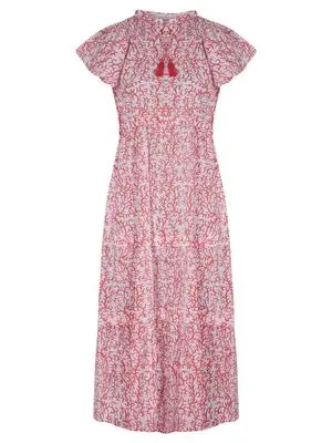 LA MANDARINE Cotton Maxi Dress