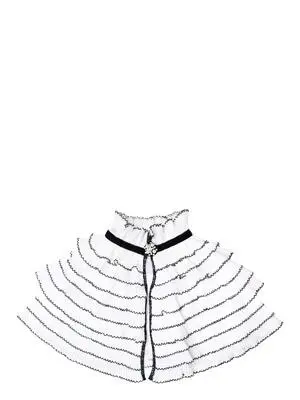 AZIMA MUSAYEVA Oversized Viola Collar - White