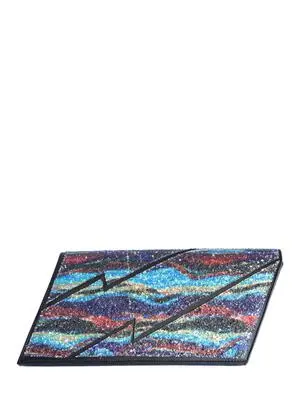 TERRY DE HAVILLAND Non Stop Disco Glitter Clutch - Blue