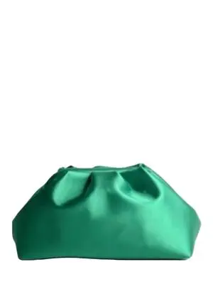 SPRINGMOONATELIER Satin Evening Clutch - Green