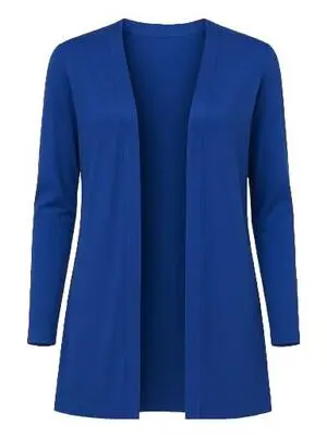 CONQUISTA Sheer Detail Cardigan - Blue